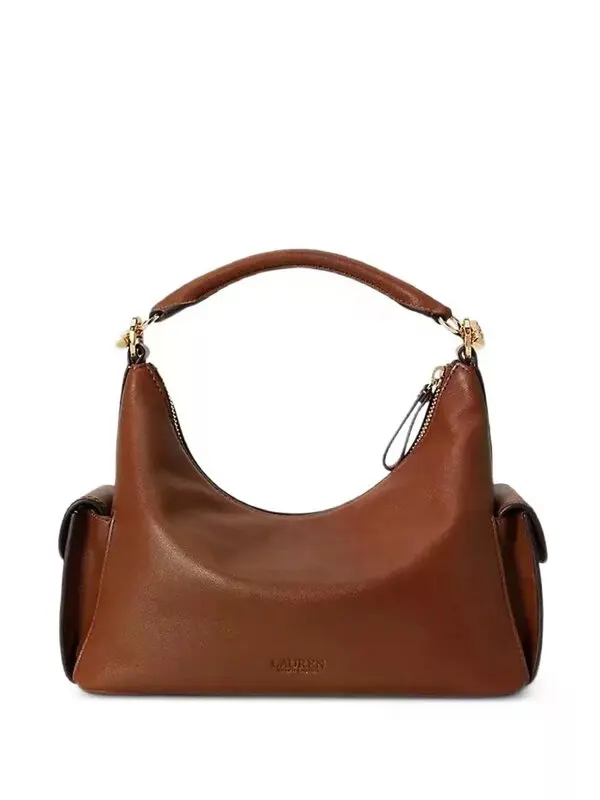 Ralph Lauren Small Blaike Leather Shoulder Bag - Brown