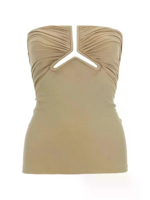 Rick Owens Cut-out Ruched Top