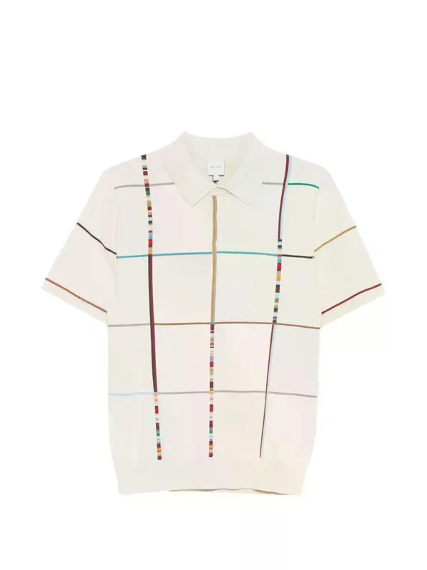 Paul Smith Checked Polo Shirt