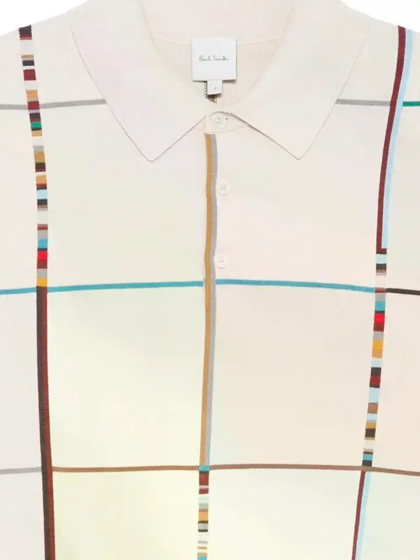 Paul Smith Checked Polo Shirt