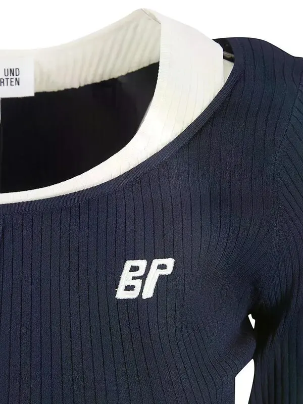 Baum Und Pferdgarten Clary Button Ribbed Knit Sweater