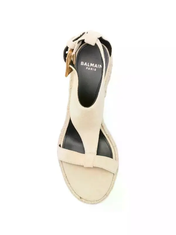 Balmain Anthem Wedge Espadrilles