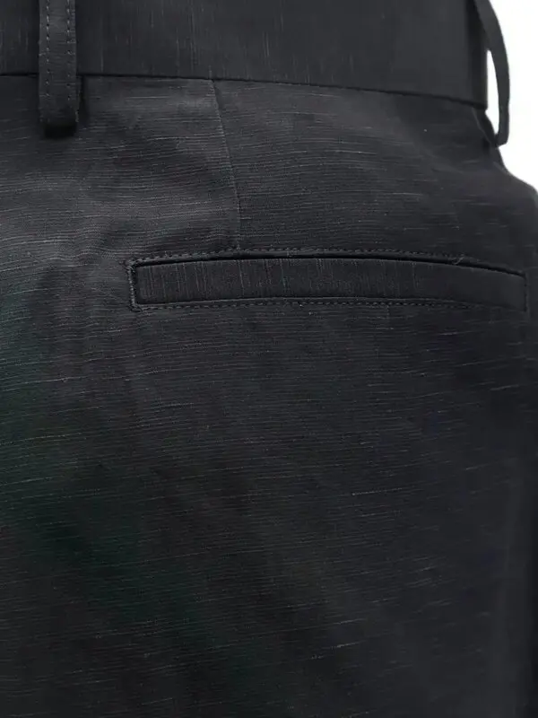 LANEUS Button Trousers - Black