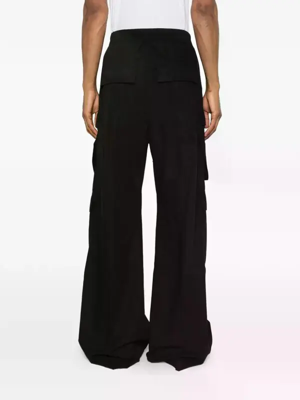 Rick Owens Cargo Zip Trousers - Black