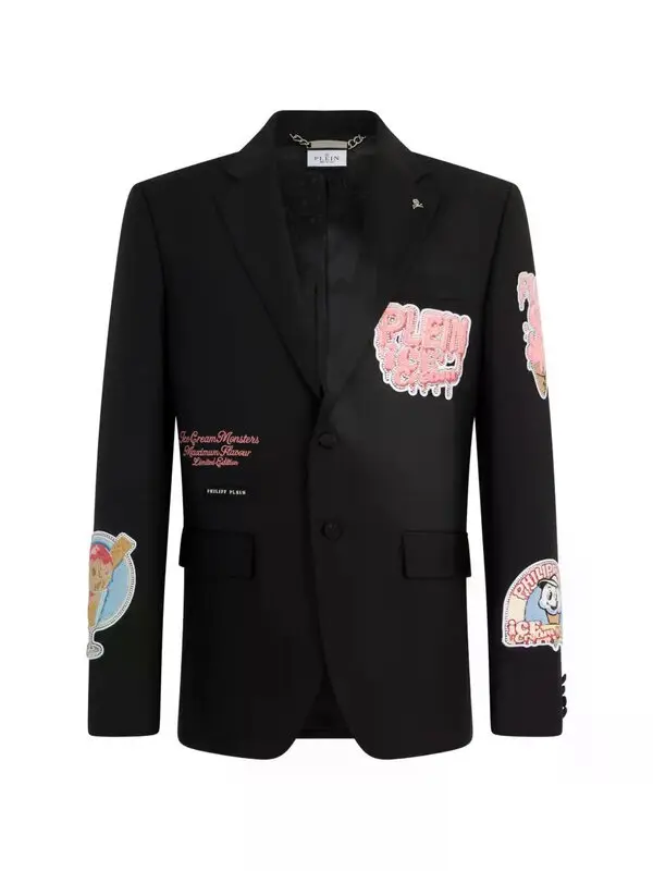 Philipp Plein Patches Gigolo Fit Blazer