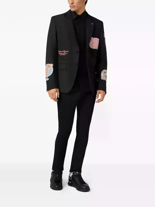 Philipp Plein Patches Gigolo Fit Blazer