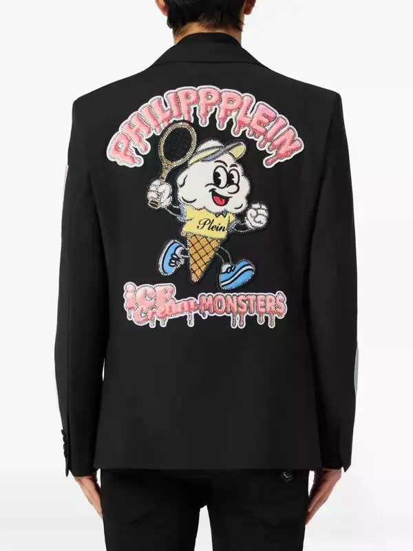 Philipp Plein Patches Gigolo Fit Blazer