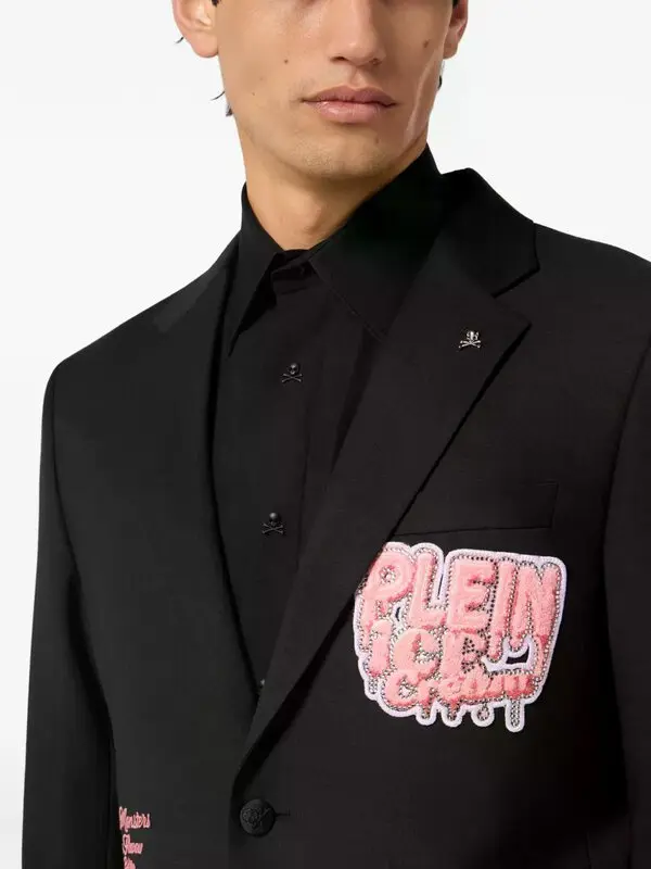 Philipp Plein Patches Gigolo Fit Blazer