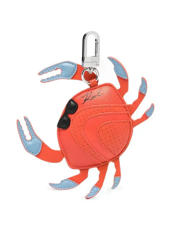 Karl Lagerfeld Ikon Crab Keychain - Orange