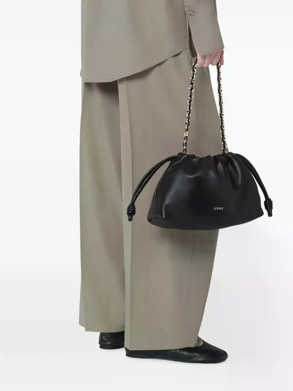 Loewe Purse With Gathered Detail And Chain