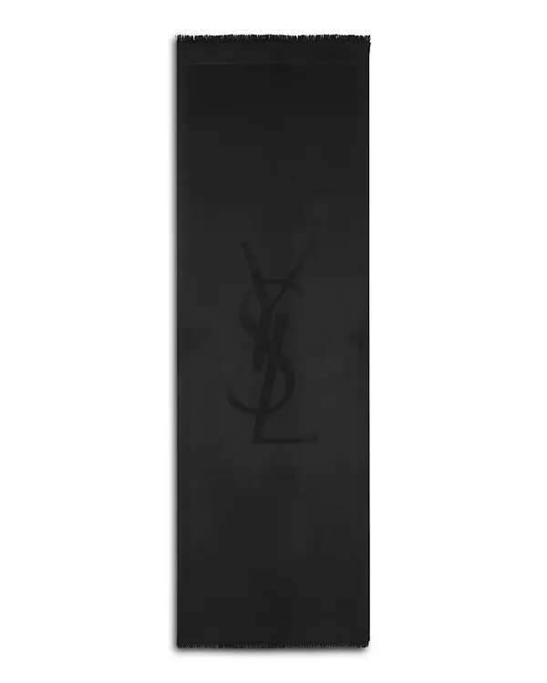 Saint Laurent Cassandre Scarf - Black