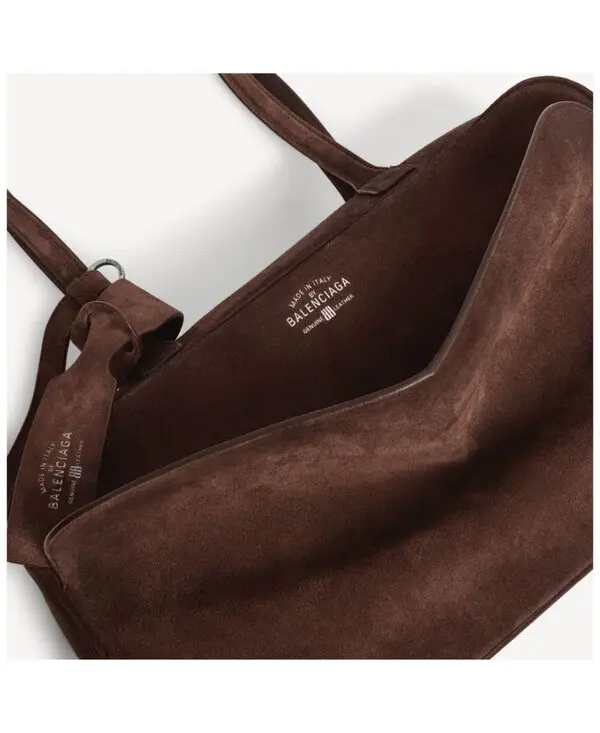 Balenciaga Carrie Bowling Bag Medium - Light Espresso