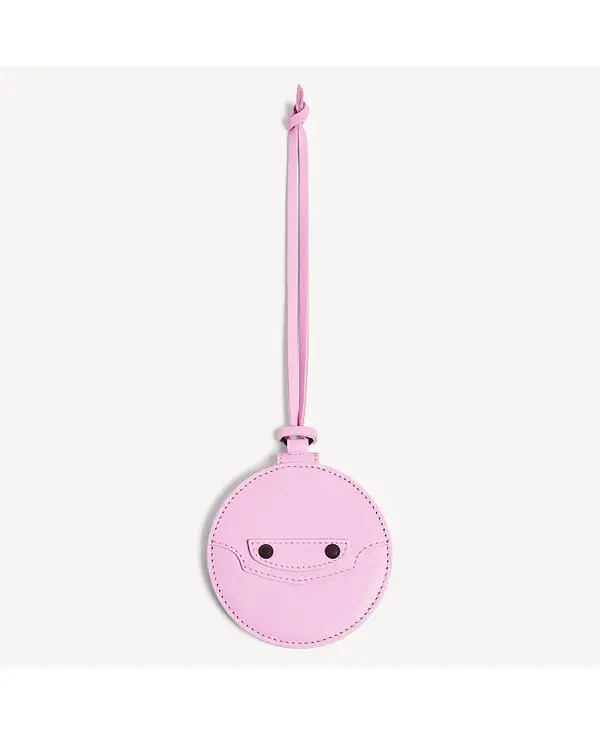 Balenciaga Le City Round Mirror Charm - Bubbly Pink