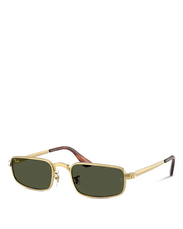 Ray-ban Rectangle Sunglasses, 54mm - Gold/green