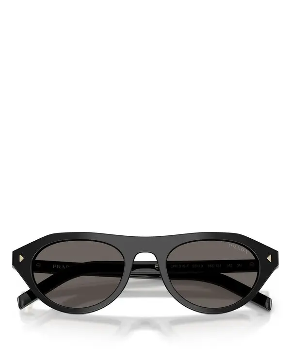 Prada Irregular Sunglasses, 52mm - Black/dark Grey