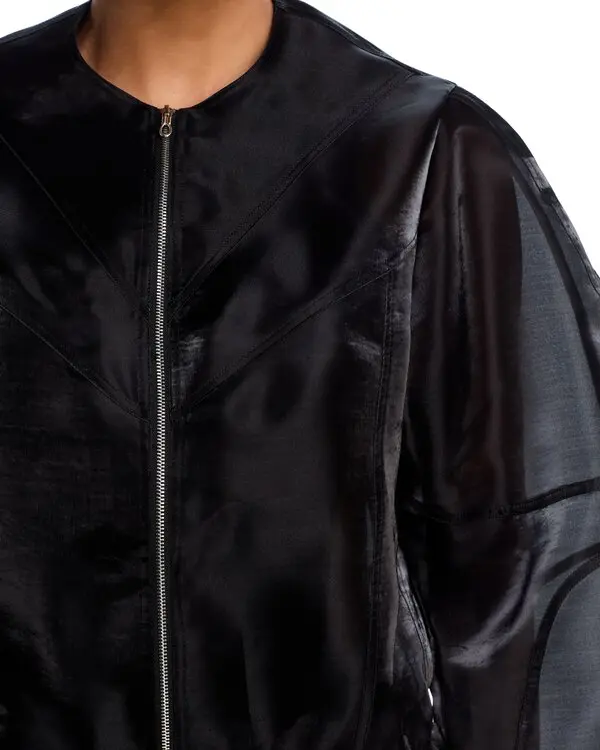 KATE BARTON Zip-up Paneled Jacket