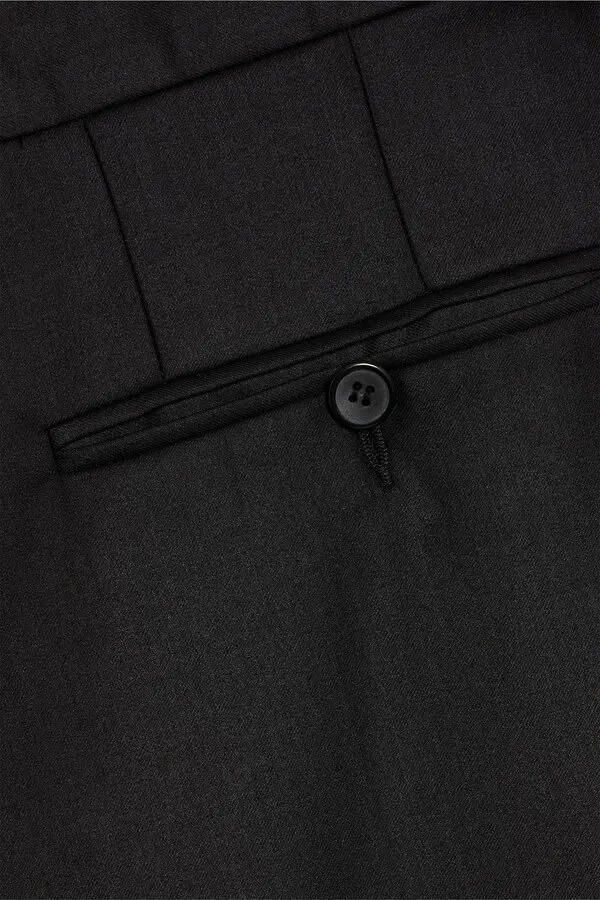 BETTTER Layered Wide-leg Wool-blend Twill Pants