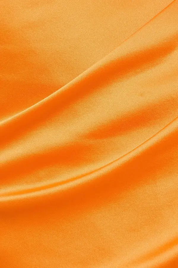 THE SEI Silk-satin Mini Skirt - Orange