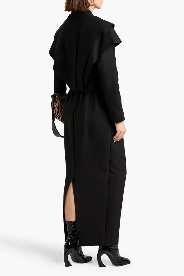 Cult Gaia Sadia Pleated Wool-blend Jacket