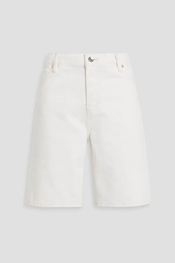 FRAME The Leisure Denim Shorts - Off-white