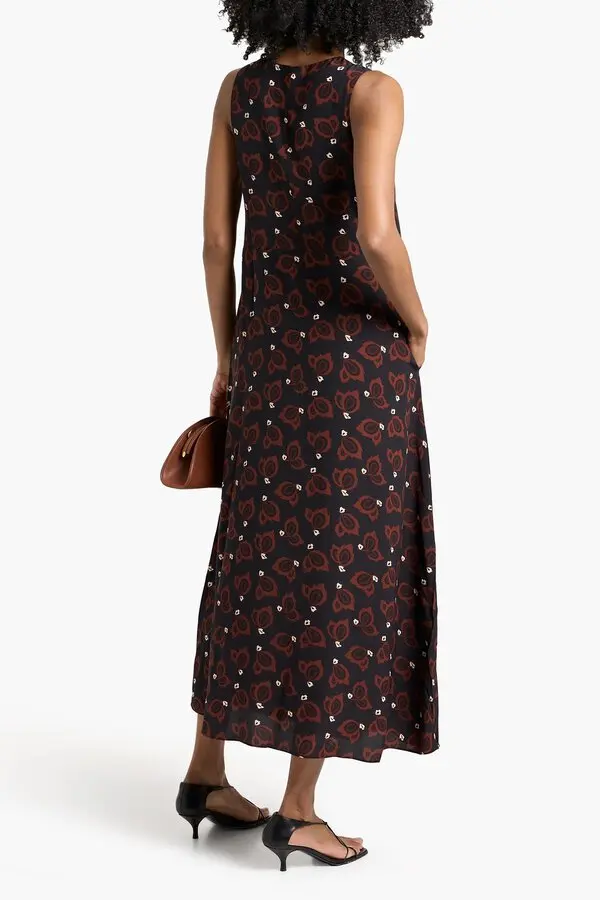 Matteau Printed Silk Maxi Dress