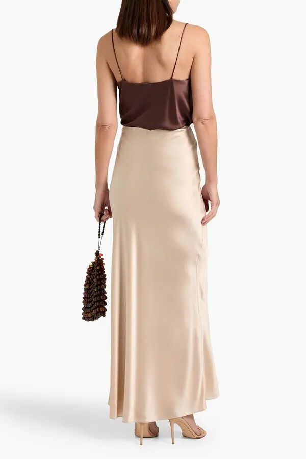 THE SEI Silk-satin Maxi Skirt