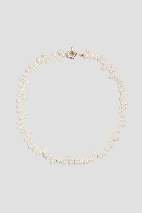 JENNIFER BEHR Lainey Gold-tone Pearl Necklace - White