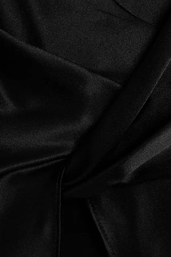 THE SEI Twisted Silk-satin Top