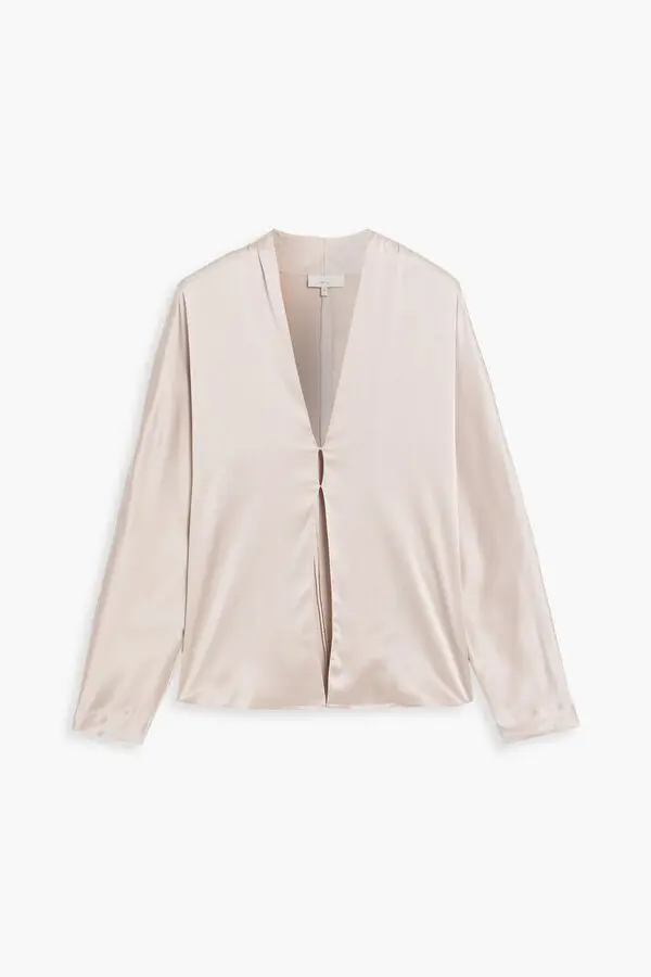 THE SEI Silk-satin Shirt