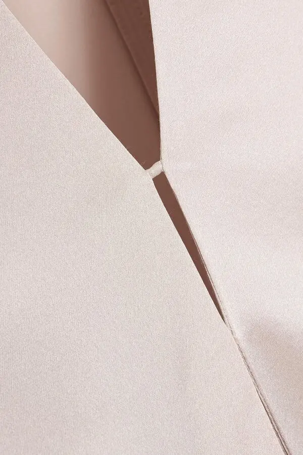 THE SEI Silk-satin Shirt