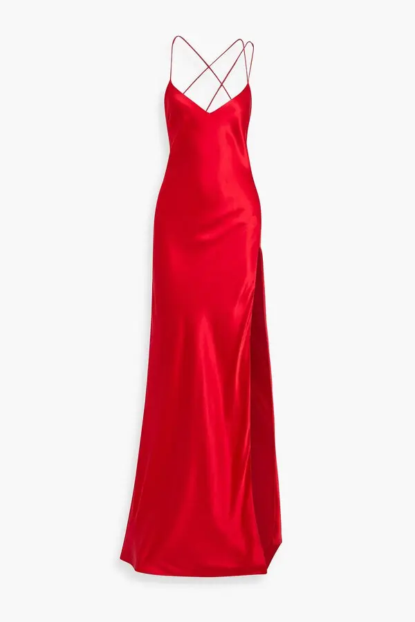 THE SEI Silk-satin Gown - Red