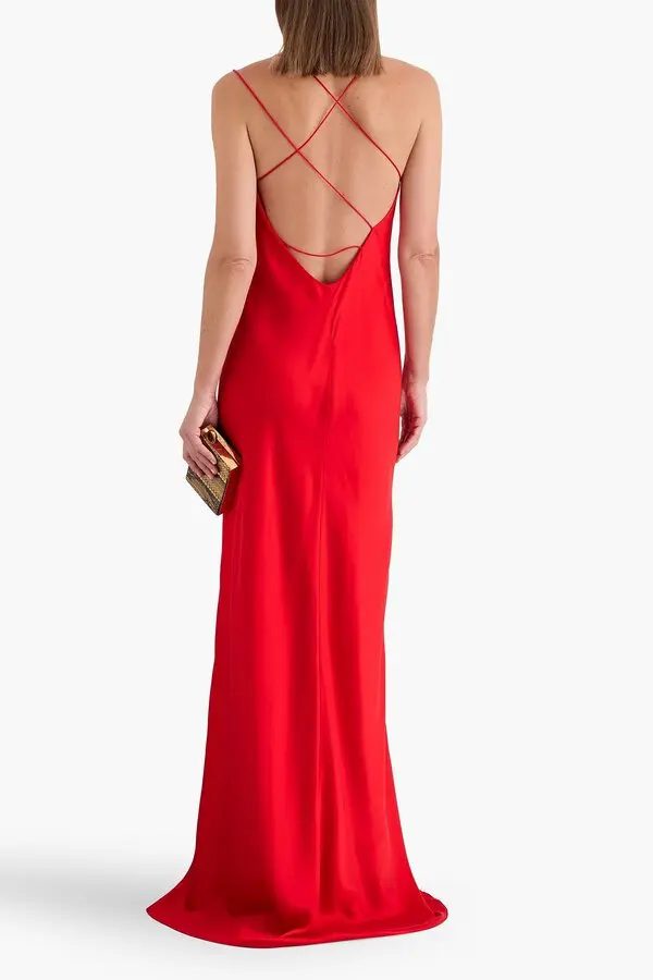 THE SEI Silk-satin Gown - Red