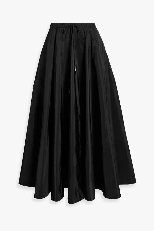 Cult Gaia Rosalee Taffeta Midi Skirt - Black