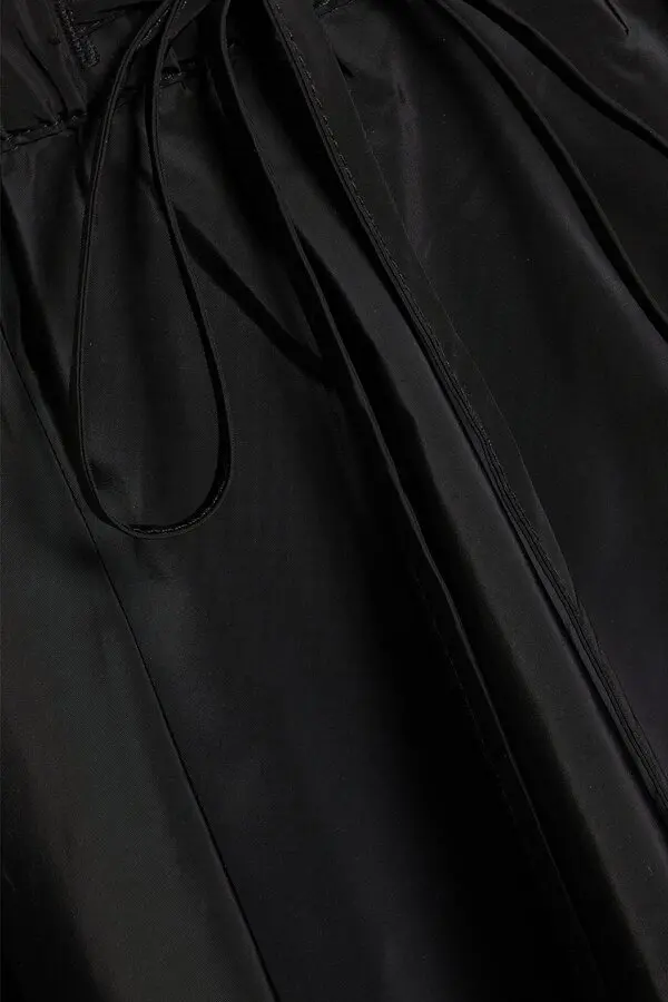 Cult Gaia Rosalee Taffeta Midi Skirt - Black