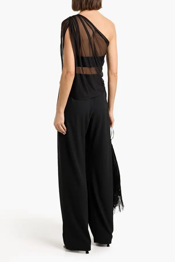 THE SEI Pleated Crepe Wide-leg Pants