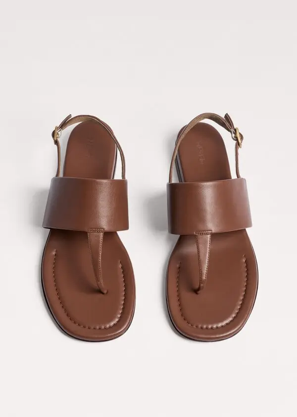 ME+EM Toe-post Sandal - Tan