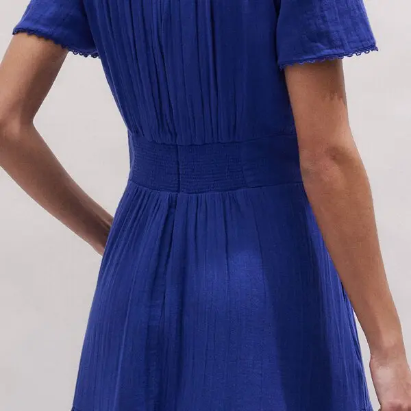 ME+EM Fit + Flare Twist Detail Maxi Dress - Deep Blue