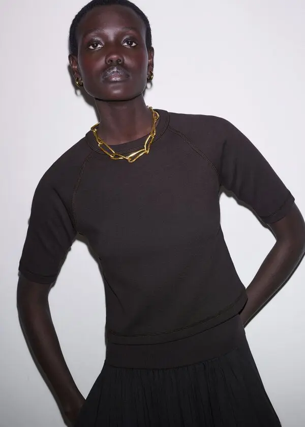 ME+EM Cropped Raglan Tee