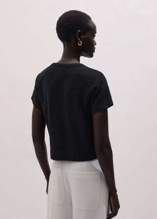 ME+EM Textured Crew Neck Baby Tee