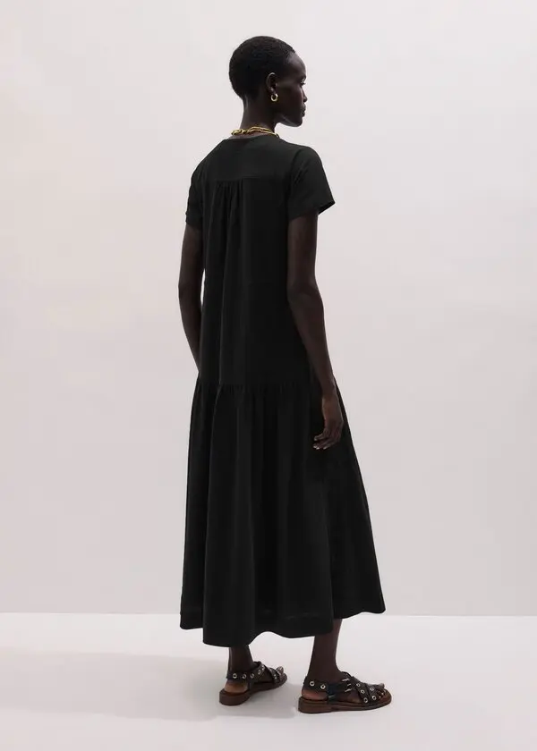 ME+EM A-line Tiered Maxi Dress