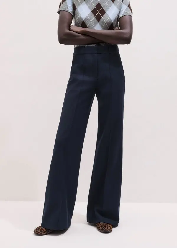 ME+EM Tailored Leg Elongator Trousers - Navy