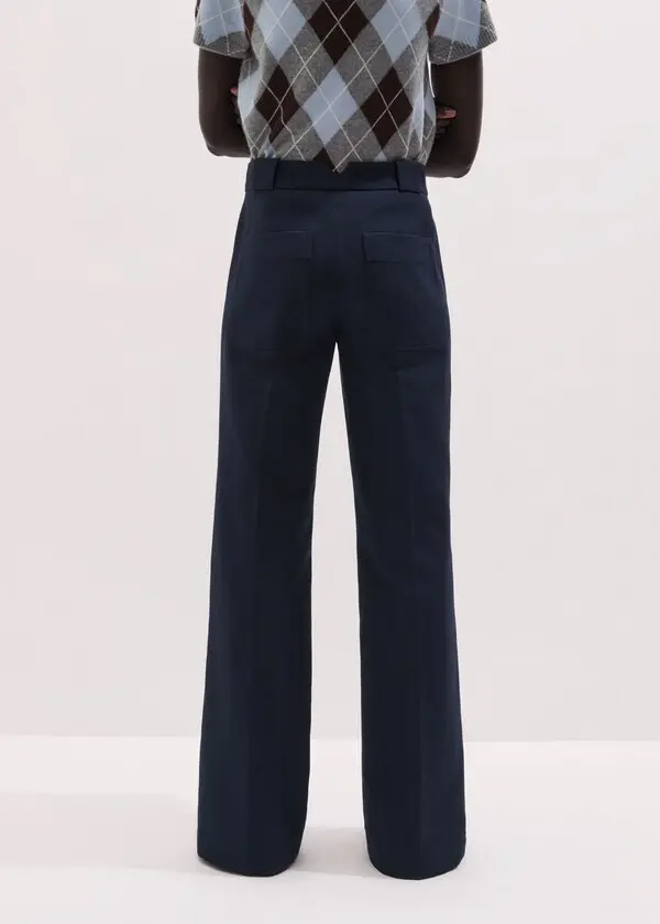 ME+EM Tailored Leg Elongator Trousers - Navy