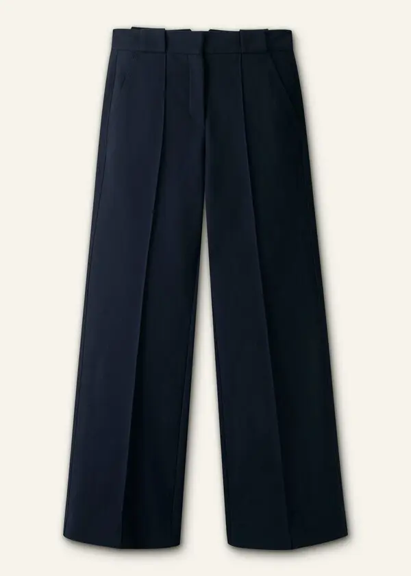 ME+EM Tailored Leg Elongator Trousers - Navy