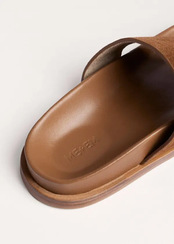 ME+EM Asymmetric Footbed Sandal