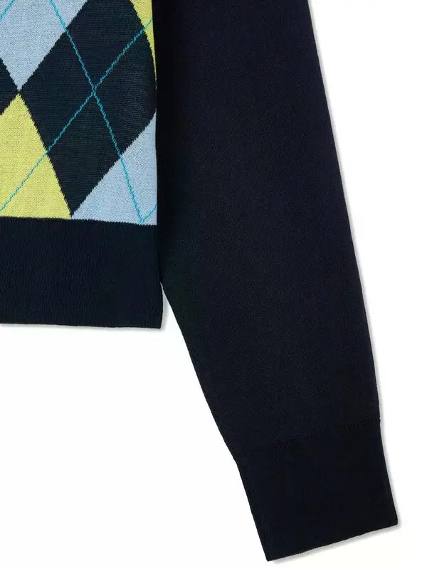 STUDIO TOMBOY Argyle Cardigan - Blue