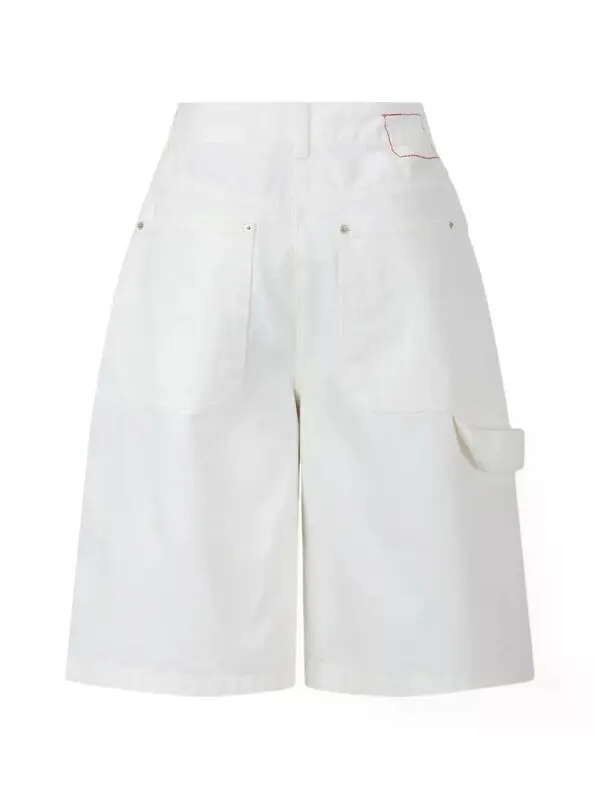 STUDIO TOMBOY Buttoned Denim Shorts - White