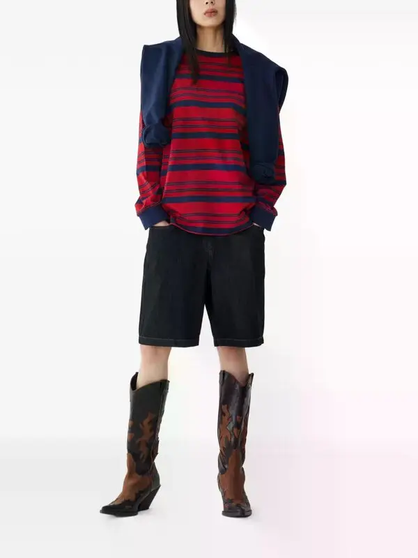 STUDIO TOMBOY Striped Long-sleeve T-shirt - Red