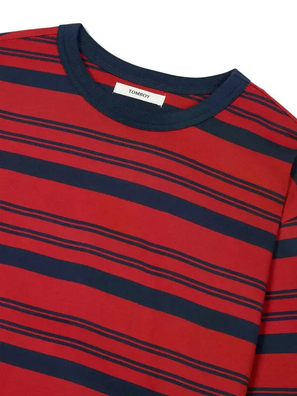 STUDIO TOMBOY Striped Long-sleeve T-shirt - Red