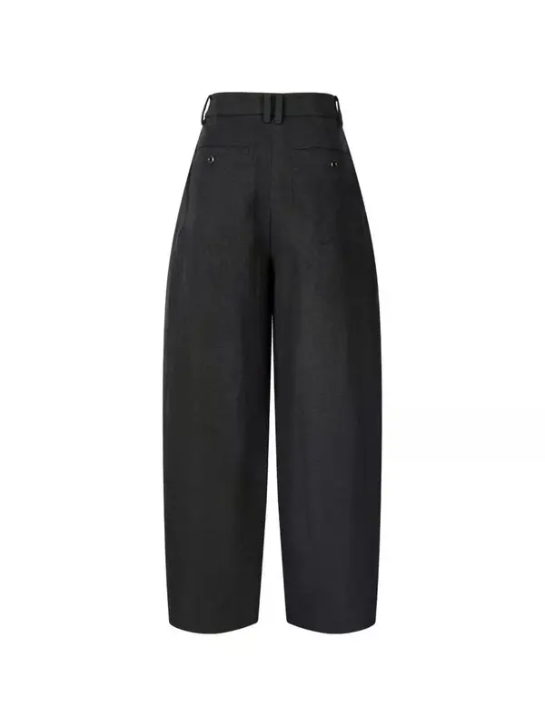 STUDIO TOMBOY Pintuck Tailored Trousers - Black