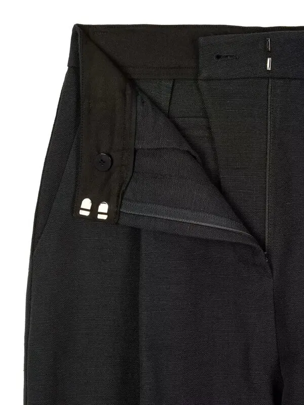 STUDIO TOMBOY Pintuck Tailored Trousers - Black
